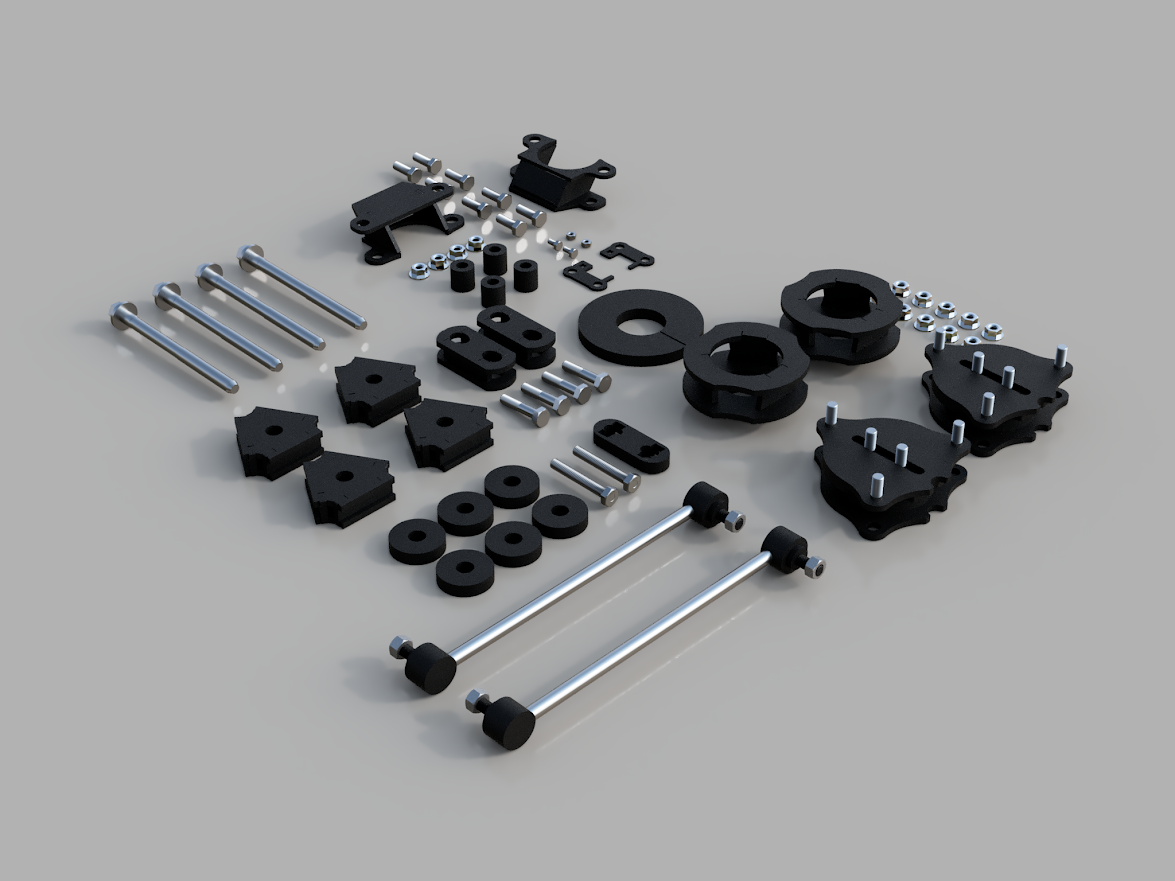 Traxda Lift kit 2023-2026 Pilot / Pilot Trailsport – 1.5″ Front, 1.5 ...