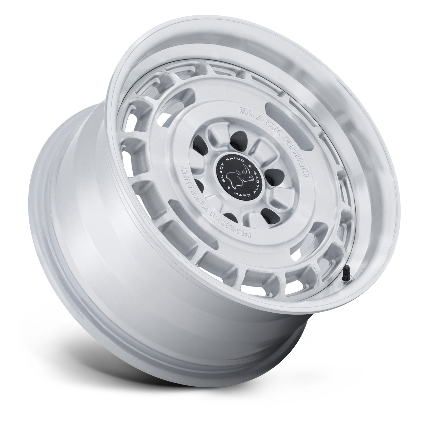 17x8.5 Black Rhino BR600 Vagabond Gloss Silver w/ Machined Face ...