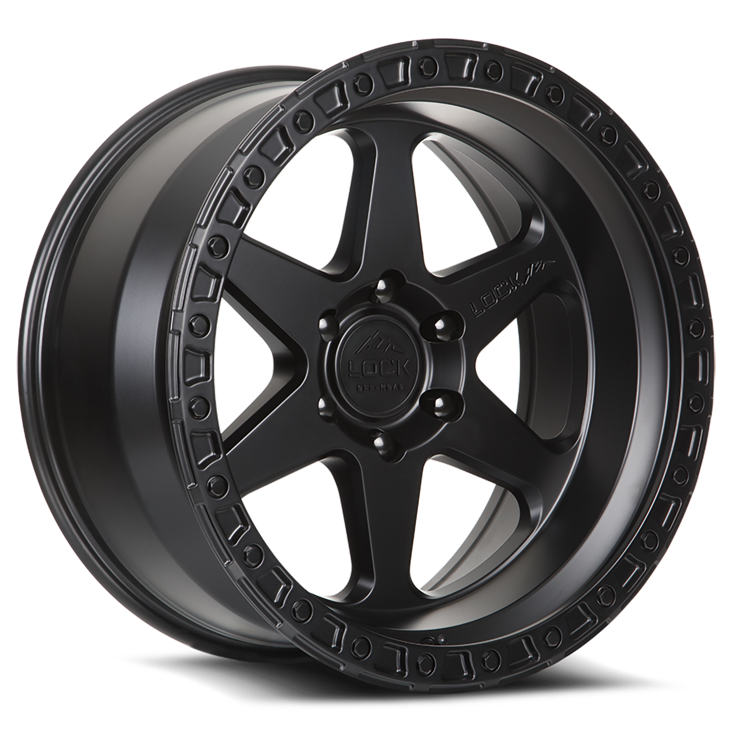 18x9.0 Lock Off-Road Olympus Matte Black w/ Matte Black Ring – Darkside ...