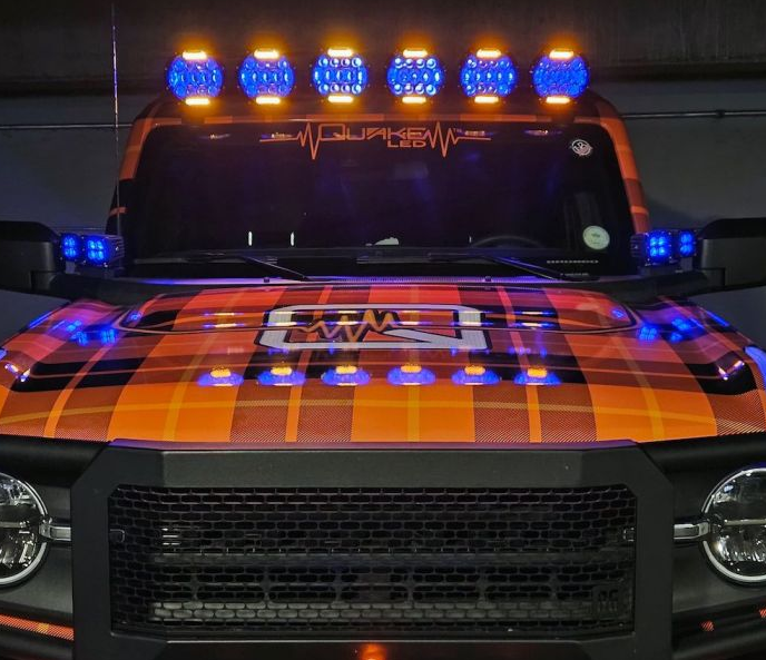 Quake 2021+ Ford Bronco 42” Monster Pod Brow LED Lighting Kit ...