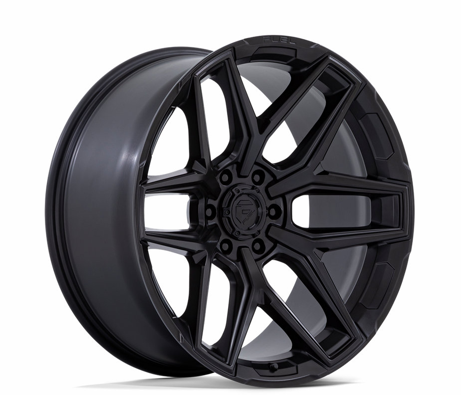 22x12 Fuel Flux 6 FC854MX Blackout – Darkside Motoring