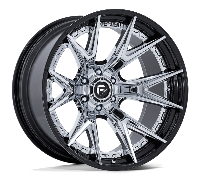 22x10 Fuel Catalyst Chrome w/ Gloss Black Lip – Darkside Motoring
