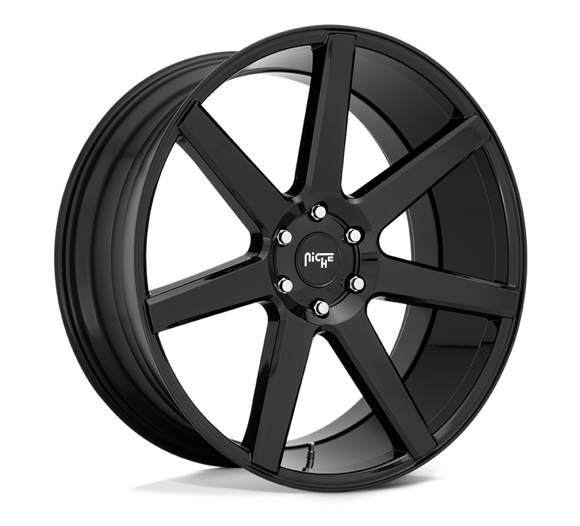 20x9.5 Niche M230 Future / Gloss Black – Darkside Motoring