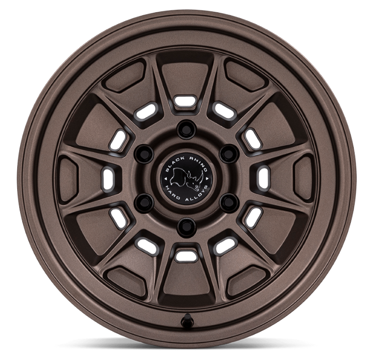 17x8.5 Black Rhino Mondo BR021 Matte Black w/ Gloss Black Lip ...