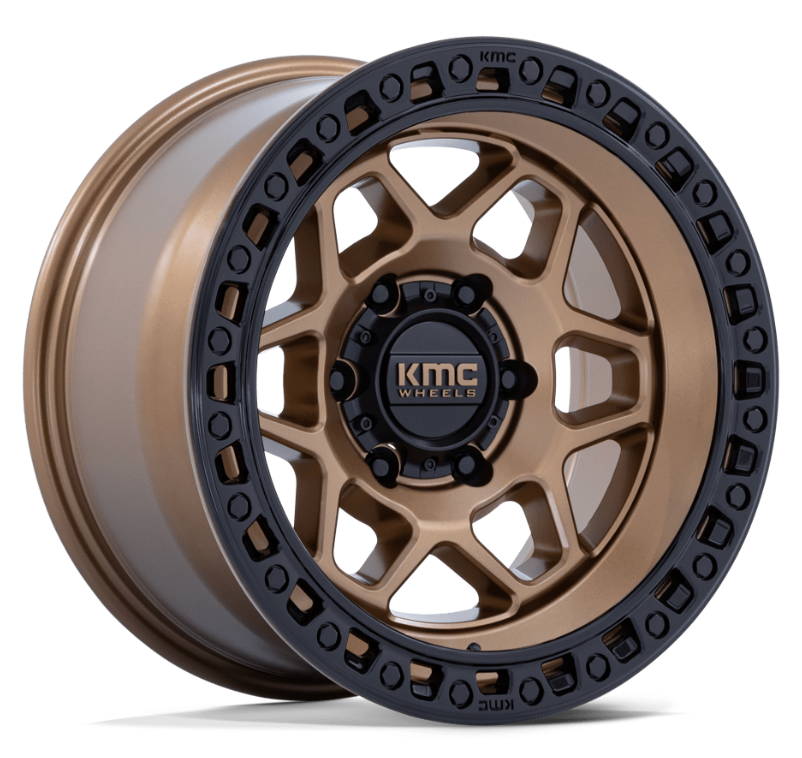 17x8.5 KMC Torx KM553 Matte Bronze w/ Gloss Black Lip – Darkside Motoring