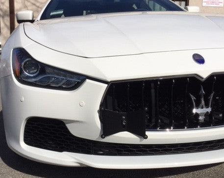 DARKSIDE Front Tow Hook License Plate Mount 2013-2016 Maserati Ghibli ...