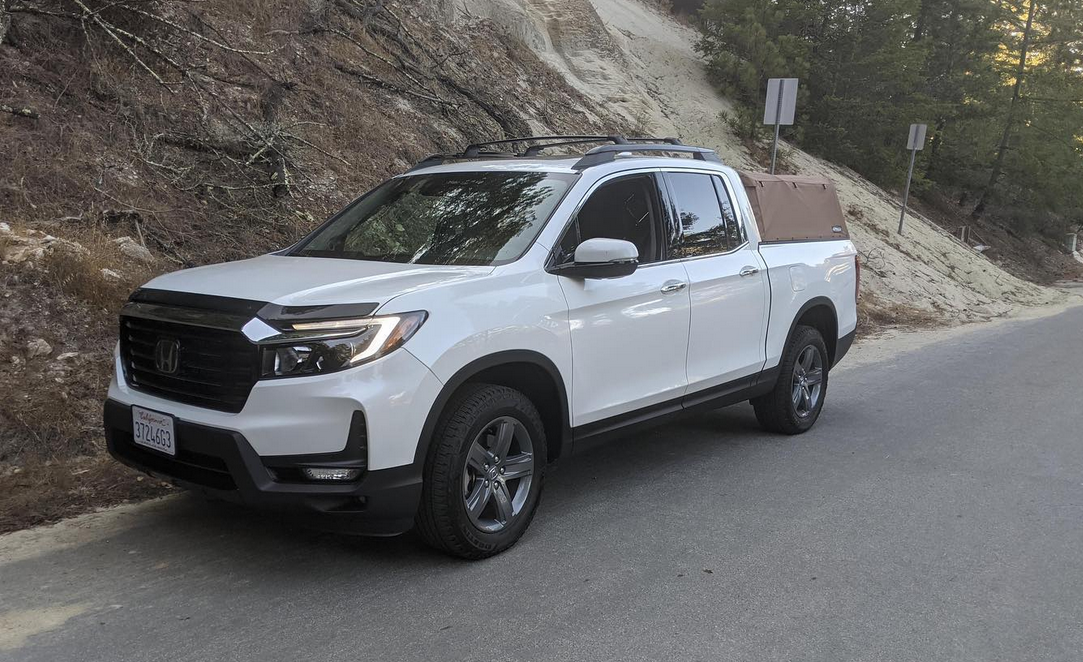 Lifted Silver Honda Ridgeline