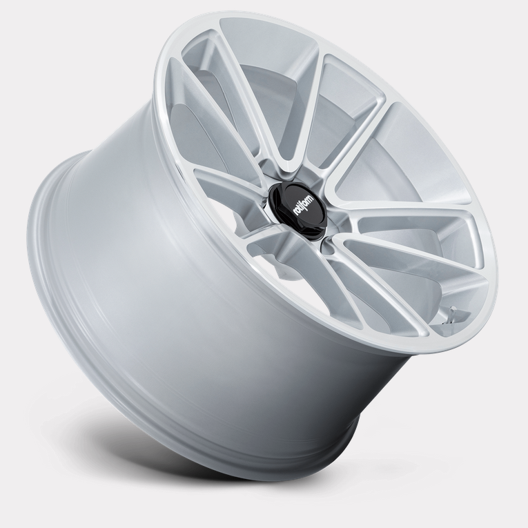 21x10.5 Rotiform BTL Gloss Silver w/ Machined Face – Darkside Motoring