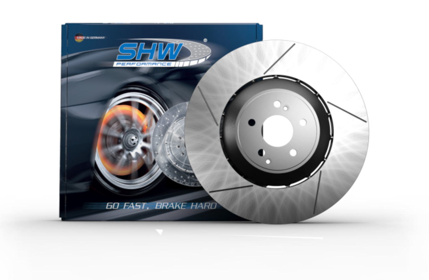 SHW Performance Drilled/Slotted Pin-Drive Rotor 2018–2021 Subaru WRX S ...