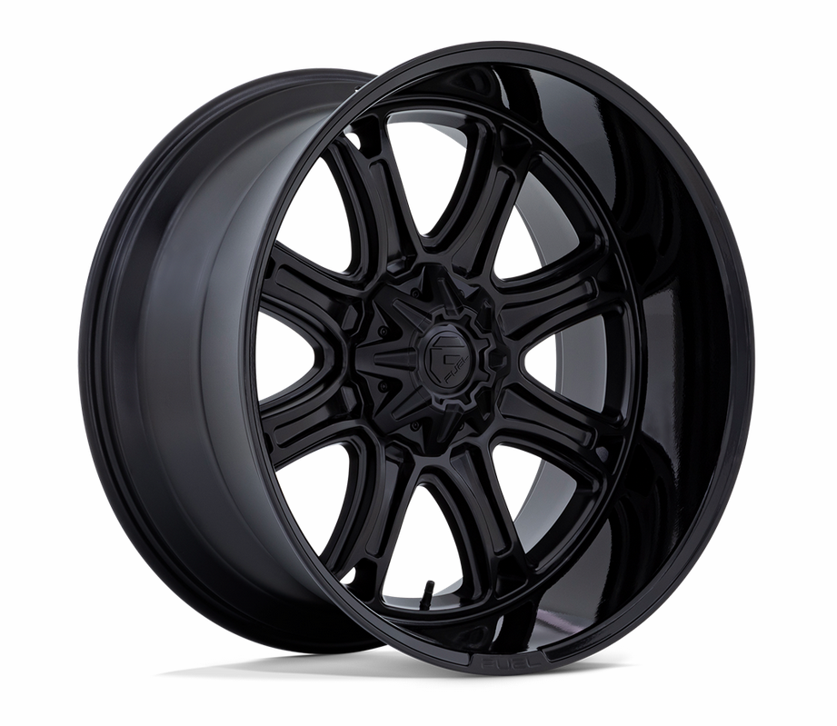 20x9.0 Fuel Darkstar FC853 / Matte Black with Gloss Black Lip ...