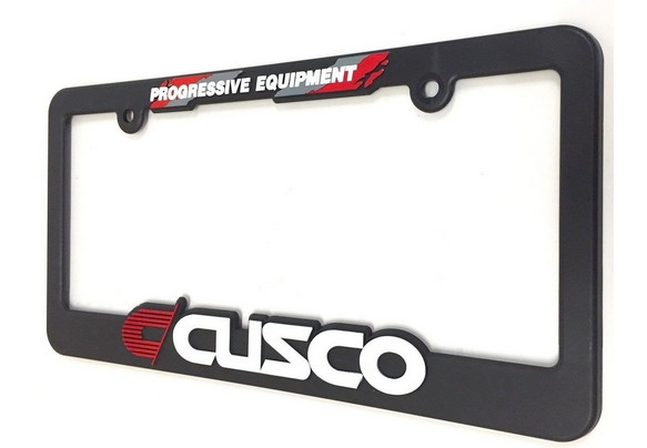 Cusco License Plate Frame (Black) – Darkside Motoring